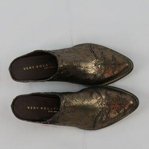 Very Volatile | Shoes | Very Volatile Western Mule Bootie Leather ...